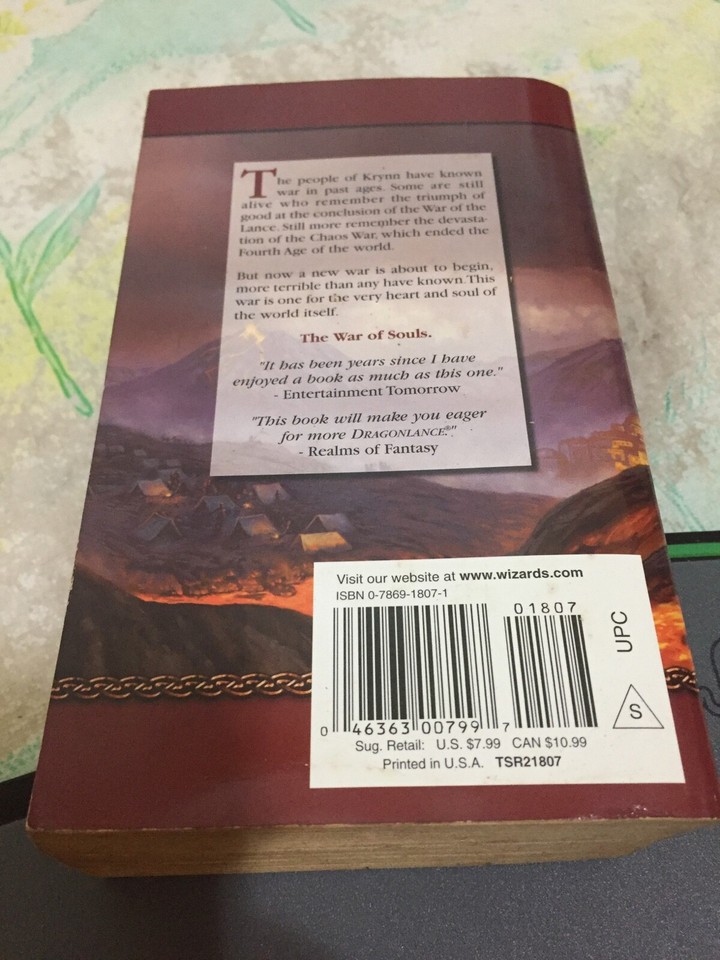 Dragons of a Fallen Sun Dragonlance: The War of Souls Volume I Margaret ...