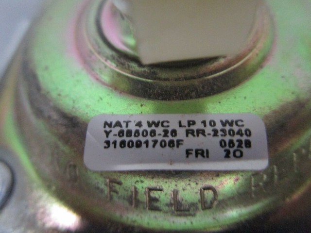 Kenmore Gas Range Regulator 316091708 316091708F Y-68506-26 RR-23040 ...