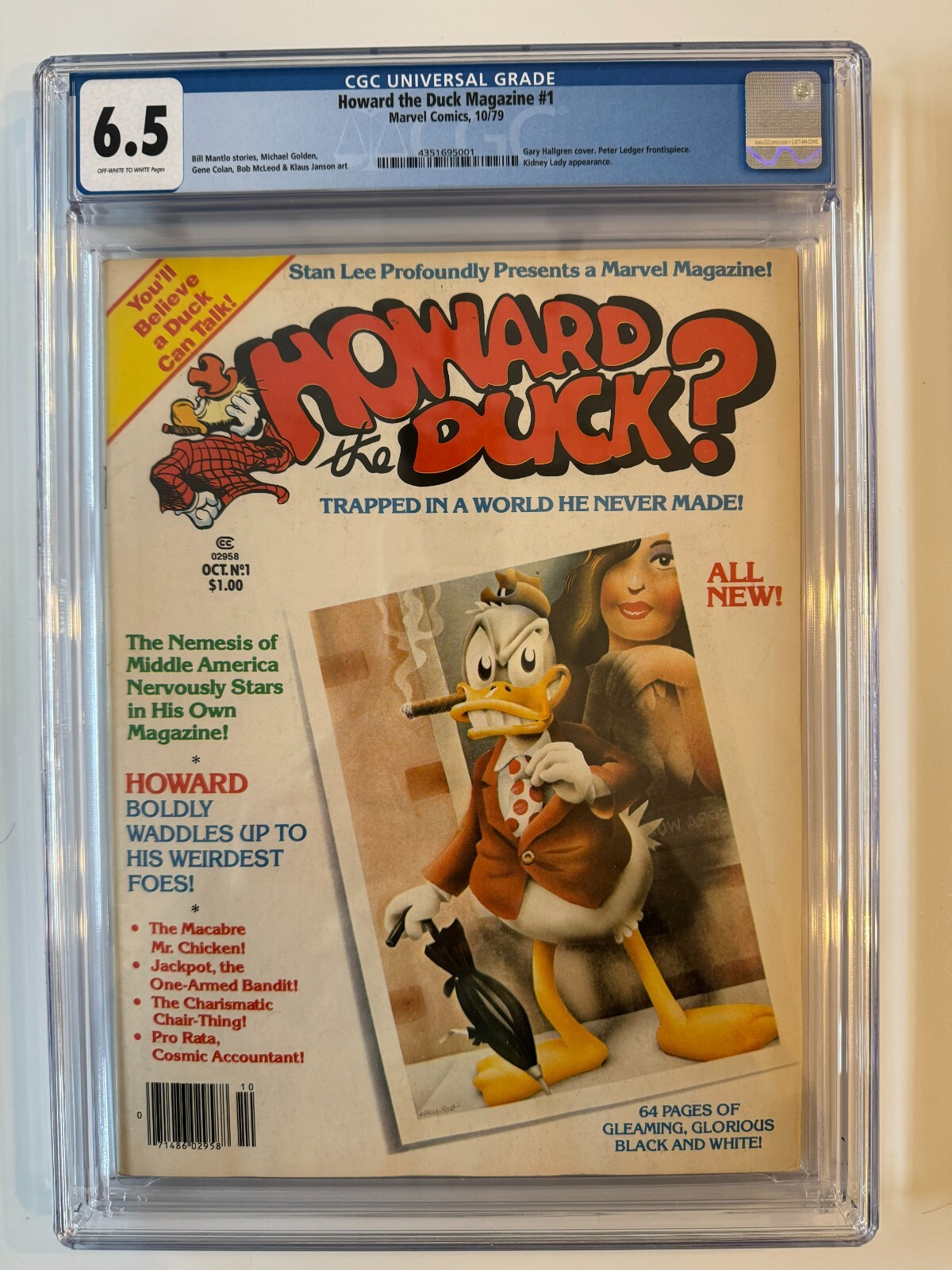 Howard the Duck Magazine 1 CGC 6.5 Controversial Issue: Beverly Topless ...