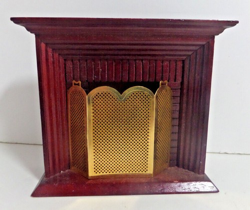doll house furniture fireplace mantle screen | eBay