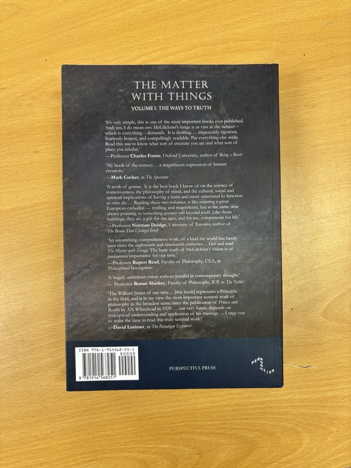 The Matter With Things Iain McGilchrist 2 Book Set Volume 1+2 NEW ...