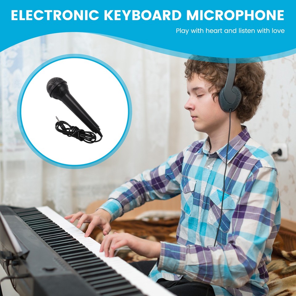 Keyboard Microphone 3.5mm Small Port Keyboard Portable Microphone ...