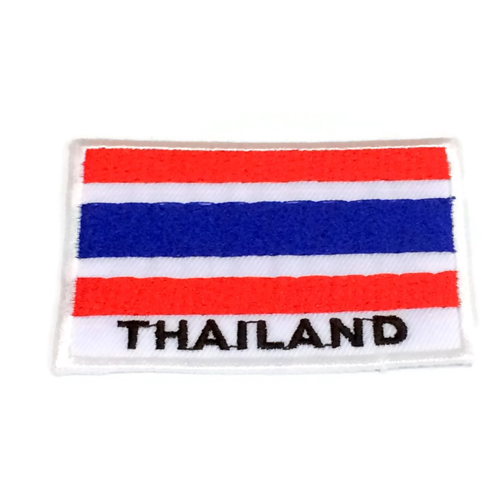 Embroidered Thailand Flag Patch Iron-on High Quality Multiple Sizes ...