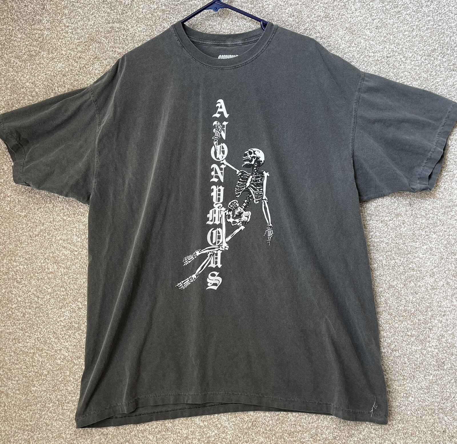 Anonymous Mens Skeleton Pole Dancer Graphic Double Si… - Gem