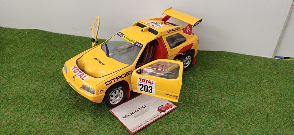 CITROËN ZX Rallye Raid #203 jaune Rally 1/18 SOLIDO voiture miniature ...