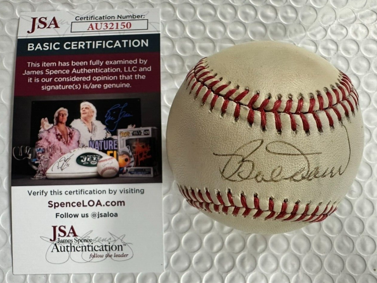 Bobb Doerr Single Signed Baseball w/ JSA Certificate of Authenticity CM ...
