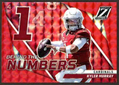 2022 Behind The Numbers Red Kyler Murray Arizona Cardinals #BN-KM ...