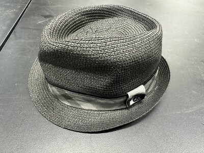 Quicksilver Fedora S/M Hat Black Silver Band Cuban Beach Hat | eBay