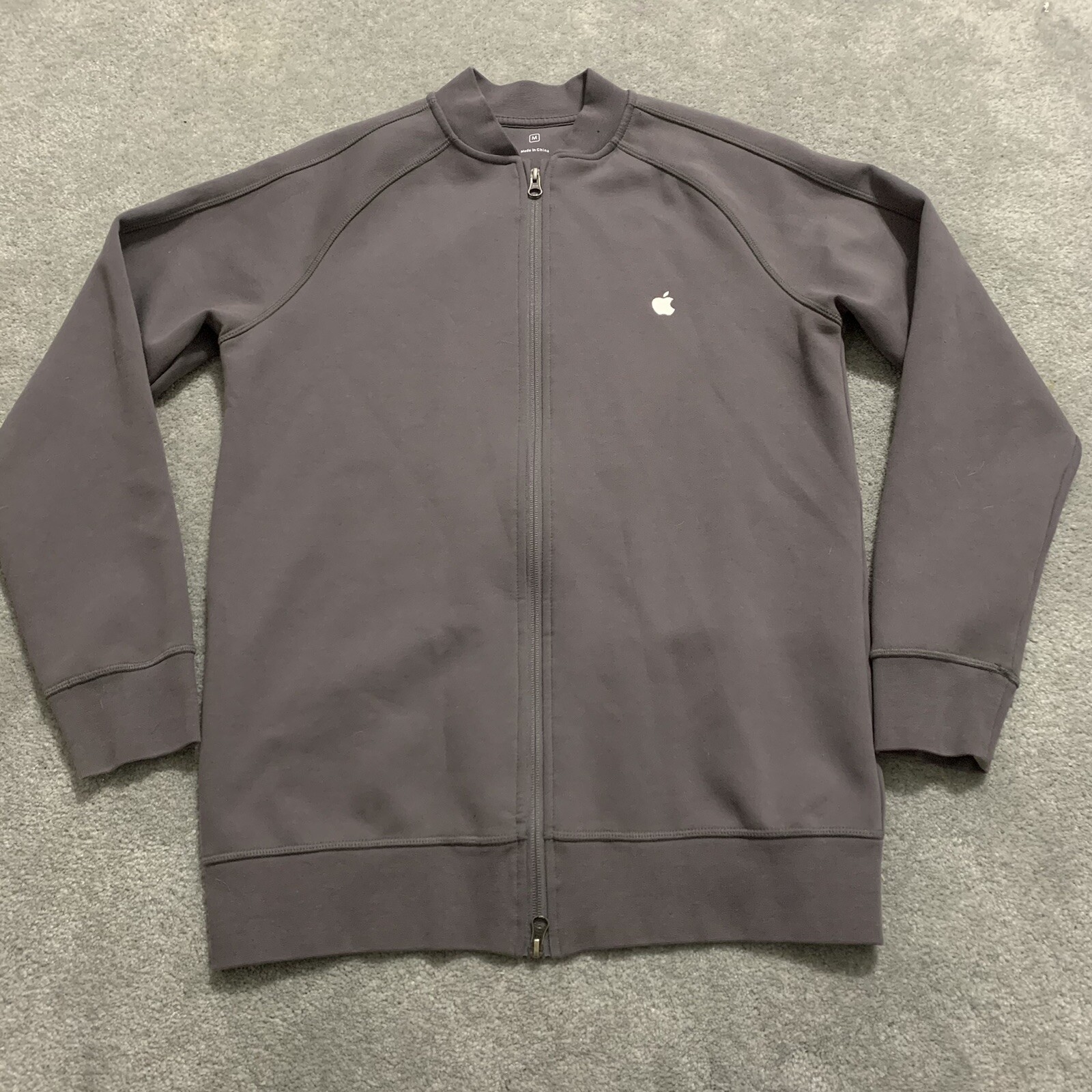Apple Employee Jacket Gun Metal Grey Mens Medium Full… - Gem