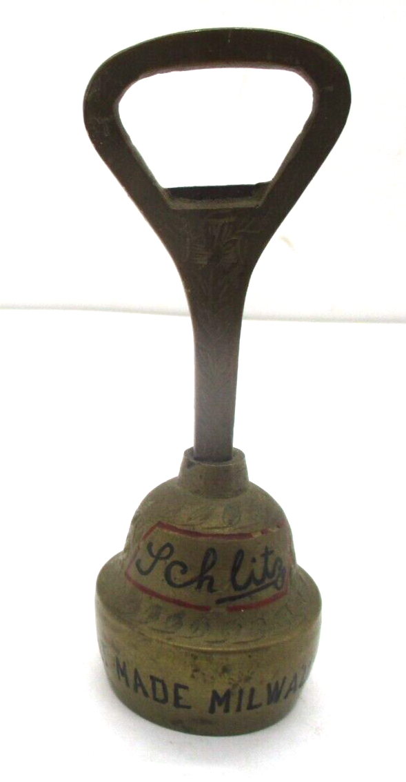 Bells Of Sarna Schlitz Milwaukee Beer Bottle Opener/bell brass | eBay