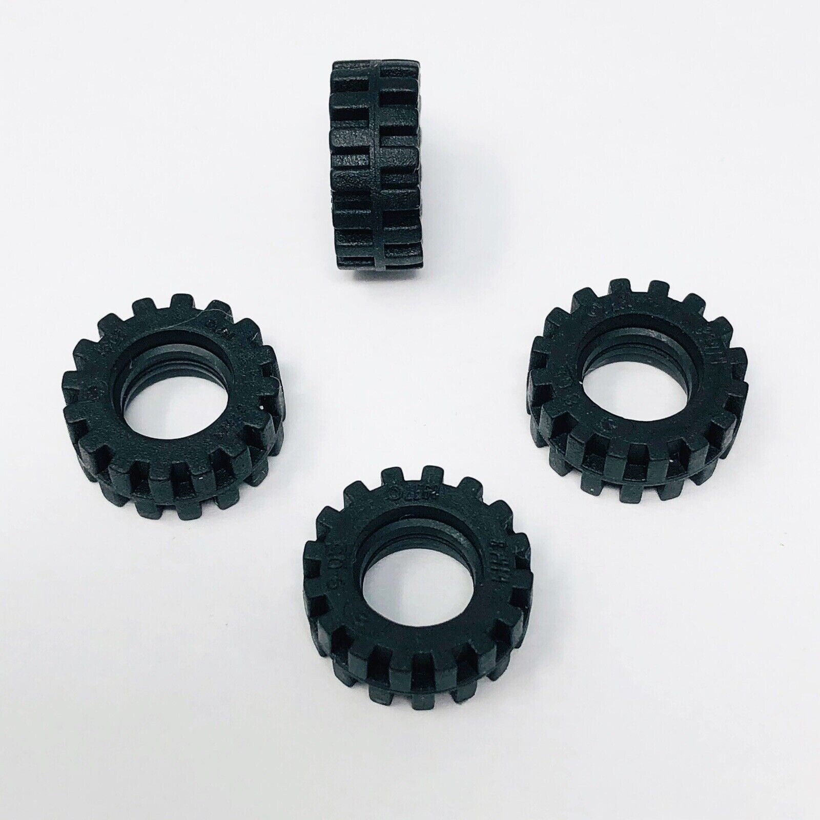 87414 LEGO Tire 15mm D x 6mm Offset Tread Small With Rims (4pcs ...