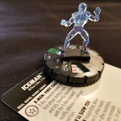 ICEMAN - 018 Uncommon - X-Men Xavier's School Heroclix Set #18 | eBay