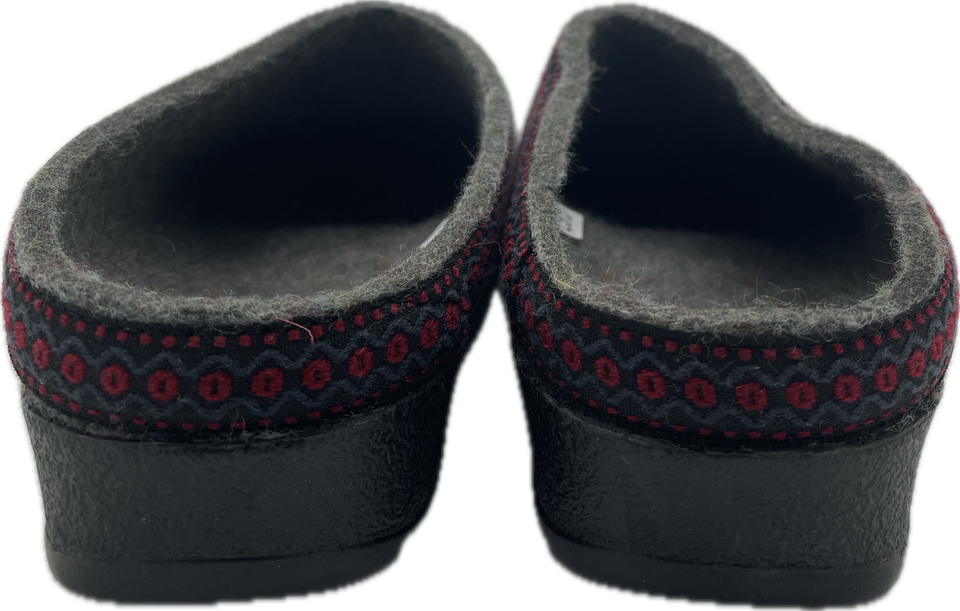 Stegmann Women's Wool Clog Poly Sole Stone with Red Braid L108P Size 9. ...