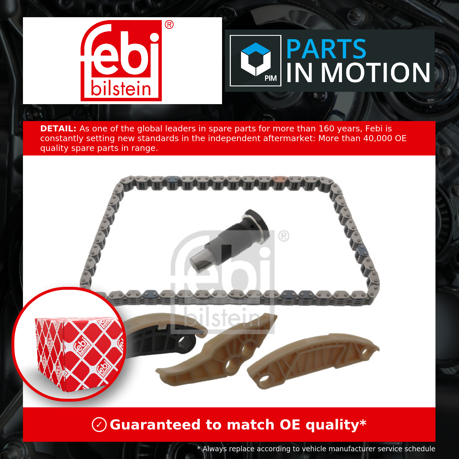 Timing Chain Kit fits SKODA OCTAVIA Mk2 1.8 07 to 13 BZB 06H109158H ...
