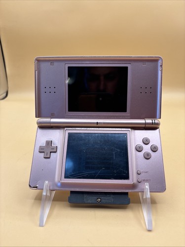 Nintendo DS Lite Metallic Rose Handheld System Works Great Includes ...