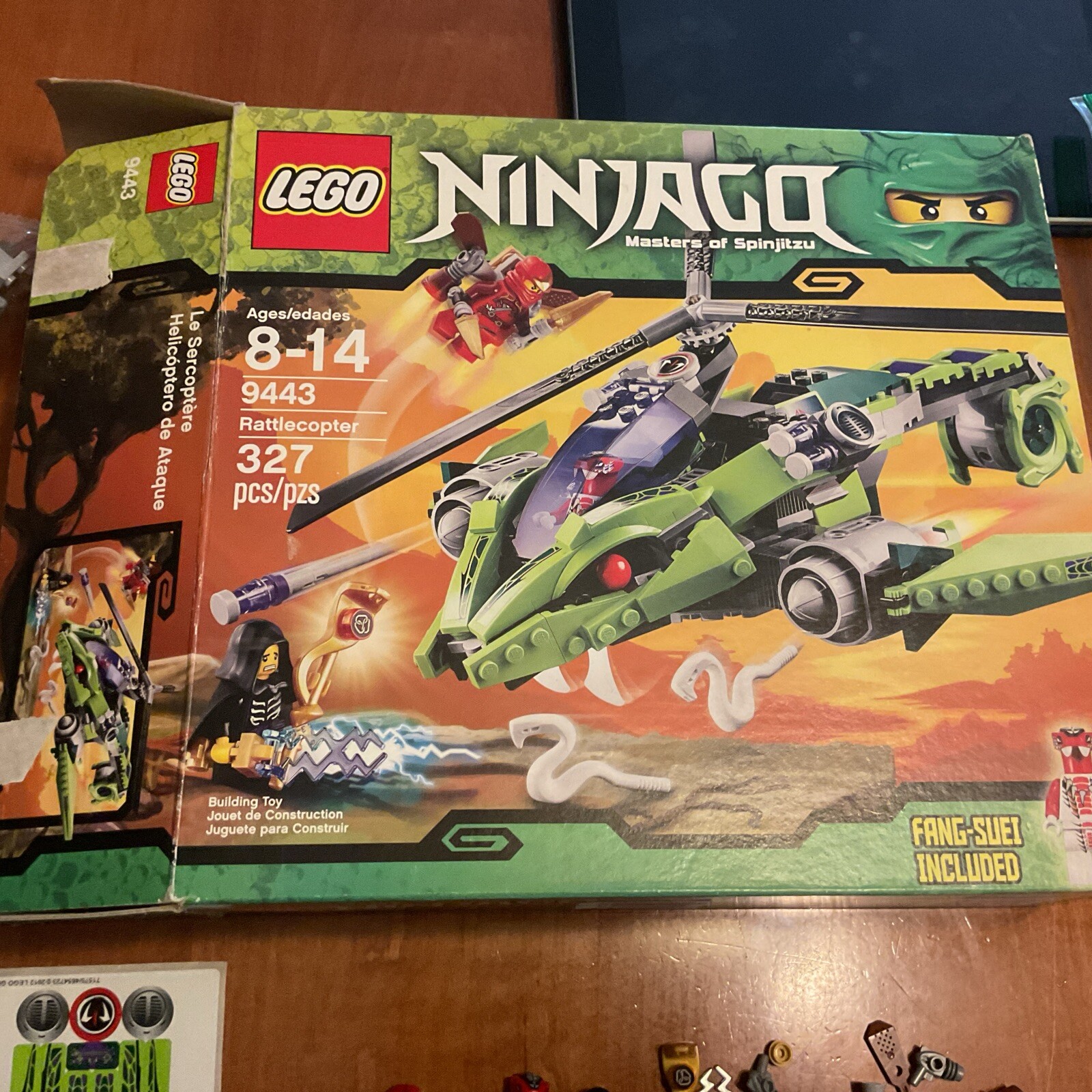 LEGO NINJAGO: Rattlecopter (9443) 100% Complete W/Minifigures, Instr ...