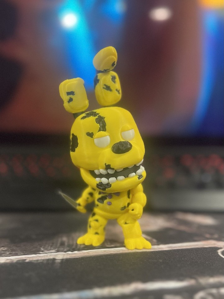 Yellow Rabbit / Springtrap Custom Funko Pop FNAF Five Nights At Freddy ...