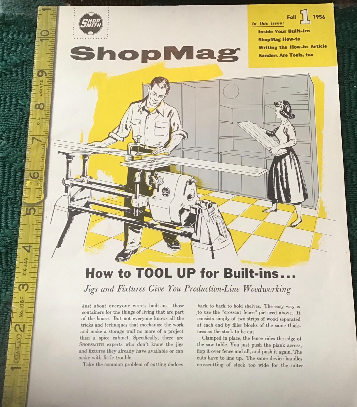 SHOPSMITH SHOPMAG MAGAZINE FALL 1 - 1956 collectible | eBay