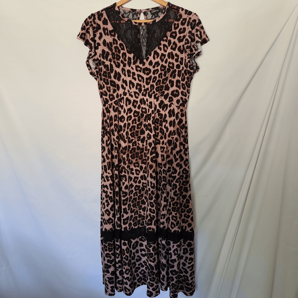 Torrid Leopard Print Lace Inset Dress Size 0X | eBay