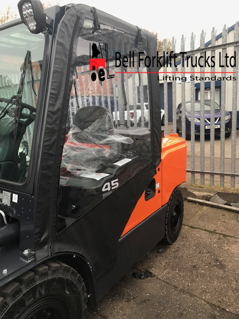 Forklift PVC Cab, custom-made, heavy-duty PVC. Choose required ...