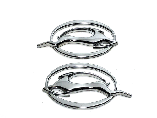 Chevy Impala Side Emblems badge Decal Logo Pillar Chrome Chevrolet OEM ...