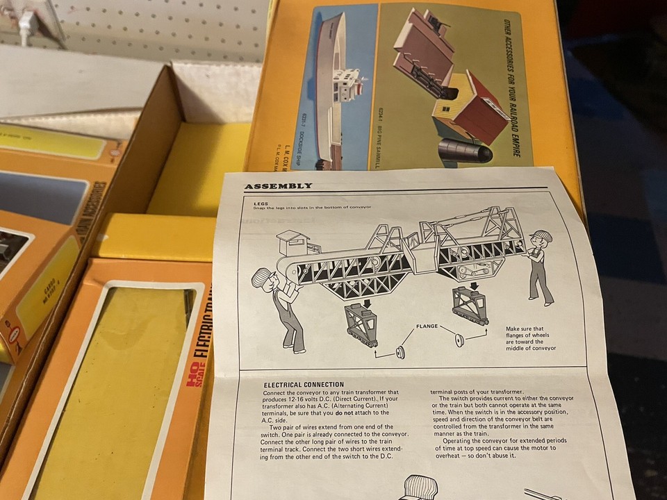 HO COX HO Scale TrainScapes 2 Dockside Cranes 1 conveyor & Cargo ...