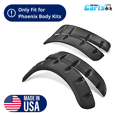 DoubleTake Black Fender Flare Set for Phoenix Body of Club Car ...