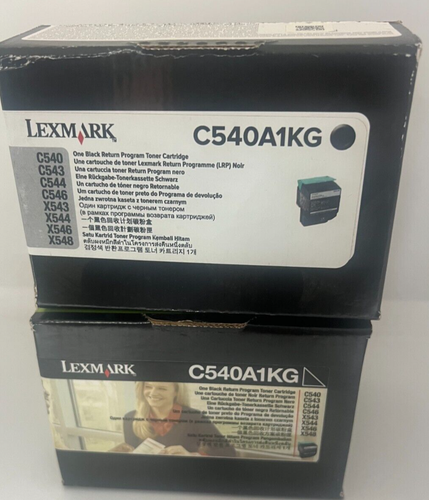 Lot De 2 Véritable Lexmark C540A1KG Noir OEM Toner Cartouches C540 Scellé / Neuf | eBay