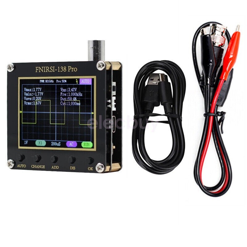 New Handheld Digital Oscilloscope Update of DSO138 w/ Clip PWM Signal ...
