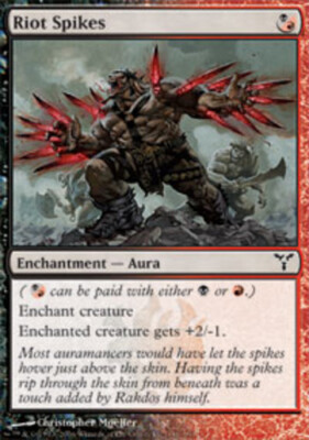 Light Play, English MTG Regular Riot Spikes Dissension Magic the ...