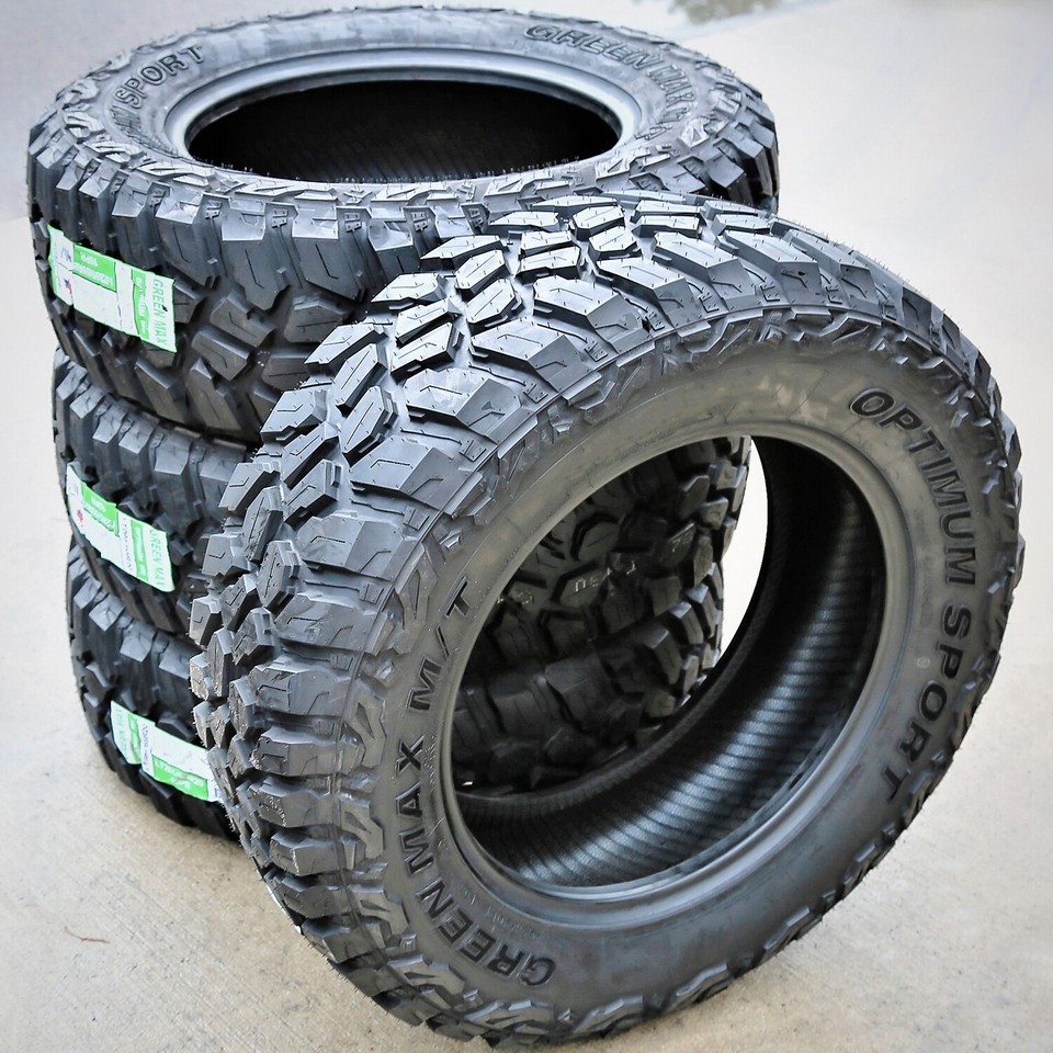 4 Tires Green Max Optimum Sport M/T LT 35X12.50R17 Load E 10 Ply MT Mud ...