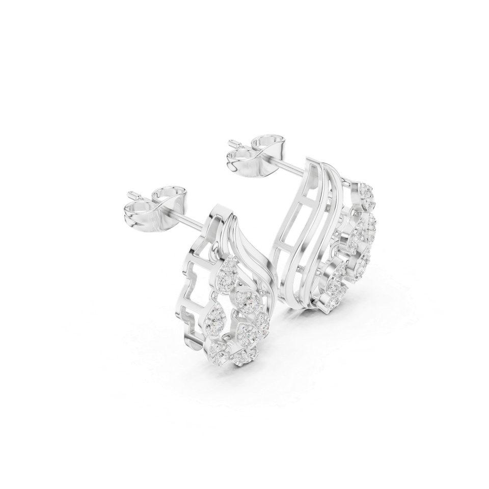 Twisted 28p Split Shank Stud Round Cut VVS1/D/Excellent Diamond 925 Silver E091 | eBay UK