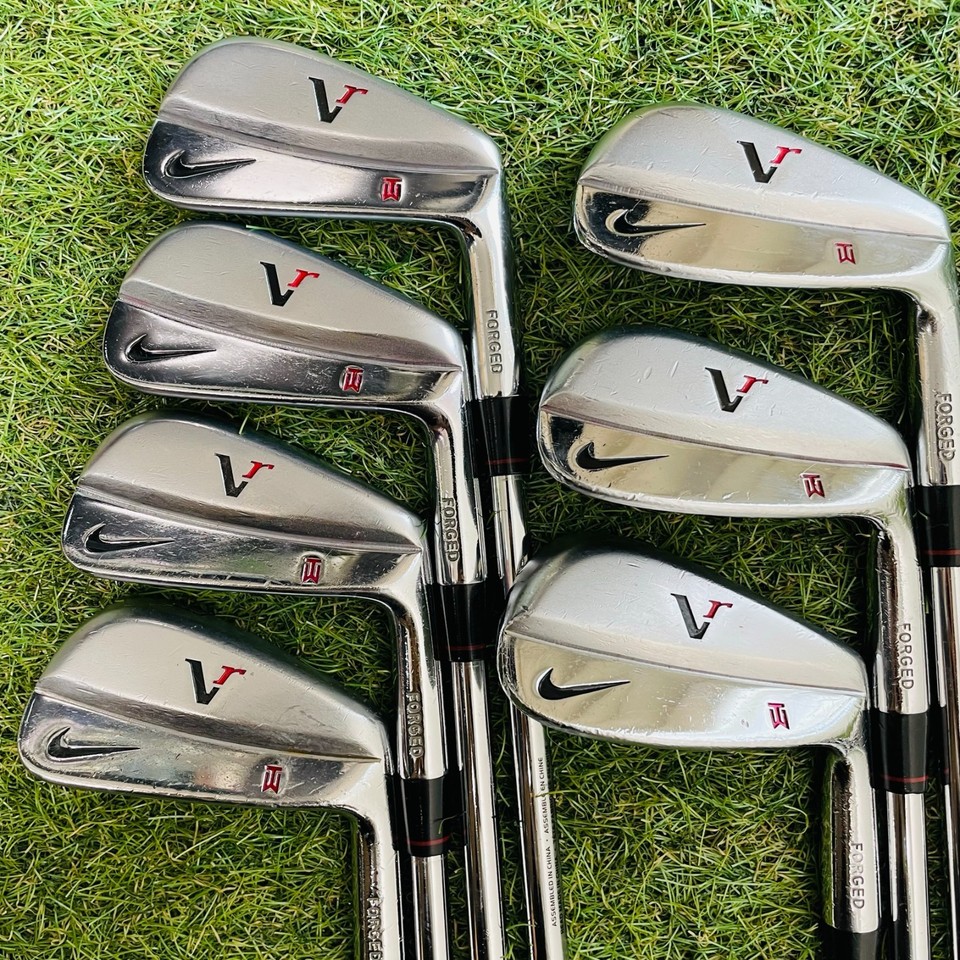 Nike Vr TW Forged Iron set 4-9Pw 7Pics Stiff Flex RH Golf Clubs Tiger ...
