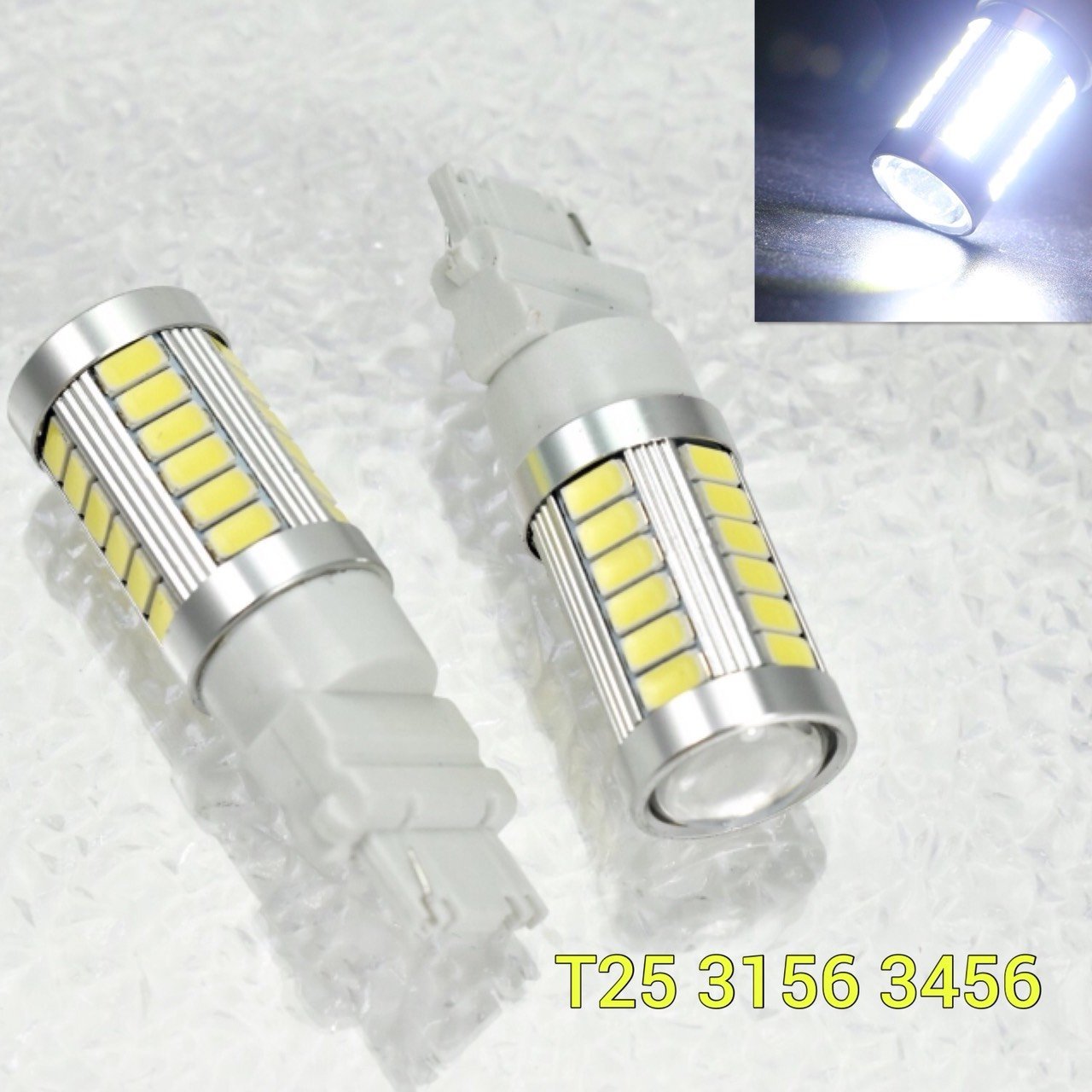 T25 3156 3456 33 LED White Bulb Brake Lights M1 Fits Ford | eBay