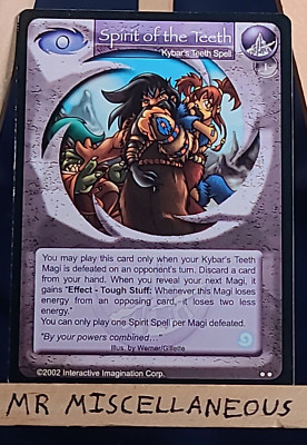 Magi Nation Duel - Spirit of the Teeth - Kybar's Teeth Spell - VOTS | eBay