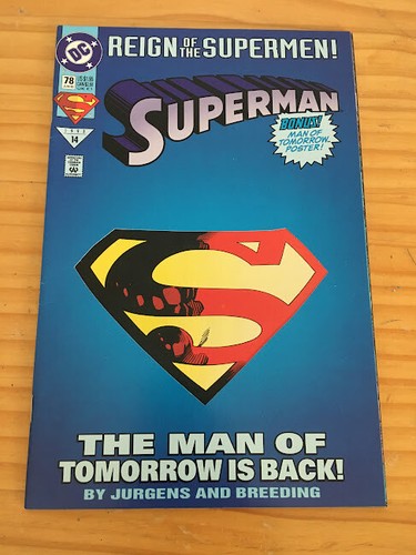 SUPERMAN # 78 FINE DC COMICS 1993 DAN JURGENS REIGN OF SUPERMAN | eBay