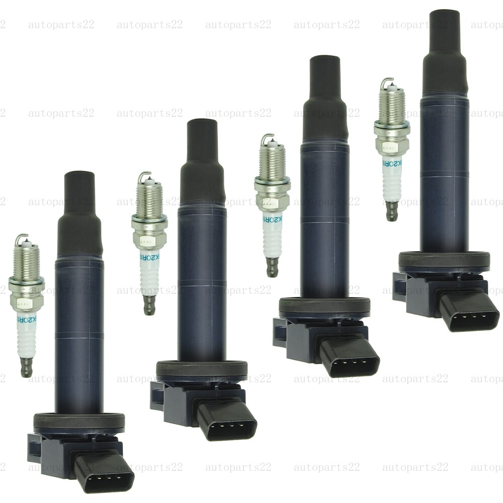 OEM UF333 4x Ignition Coil & 4x Iridium Spark Plug For 2002-11 Toyota ...