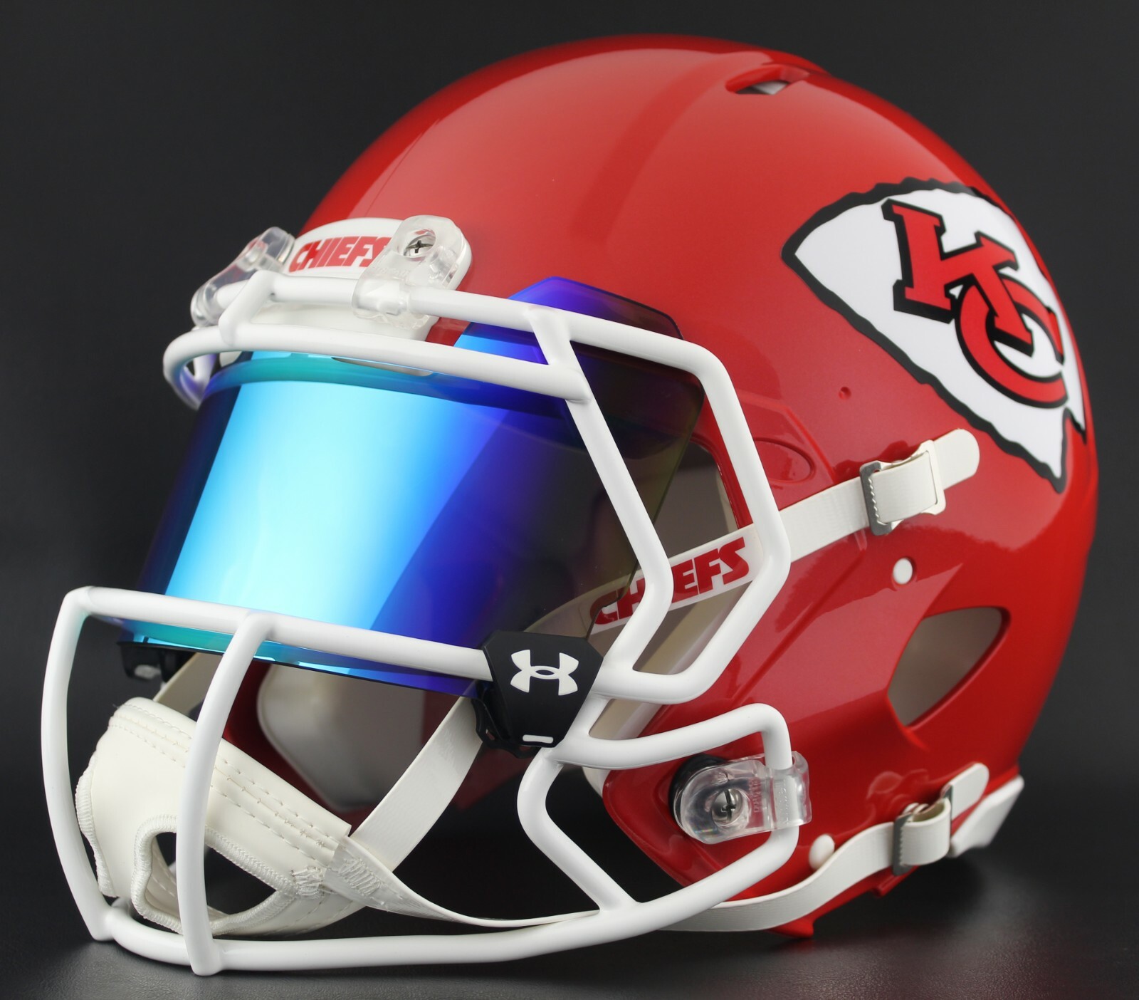 KANSAS CITY CHIEFS Authentic GAMEDAY Football Helmet w/ UNDER ARMOUR ...