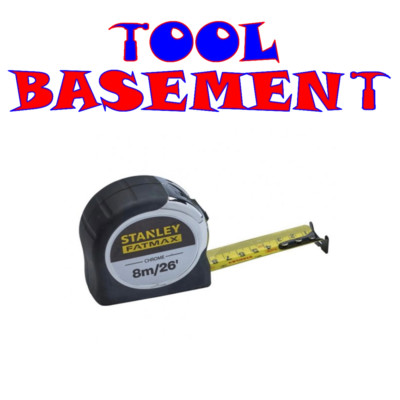 Stanley 8m/26ft Fatmax Chrome Tape Measure | eBay UK