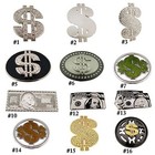 New Men Women Western Cowboy Cowgirl Metal USA American Dollar Sign ...