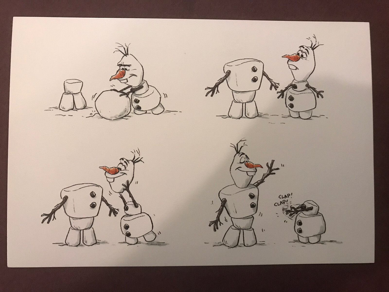 Frozen Concept Art Olaf