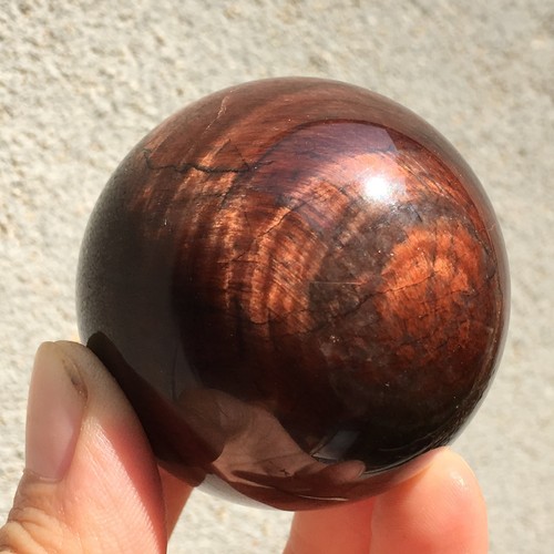 top！1pc Natural red Tiger's eye jasper quartz sphere crystal ball ...