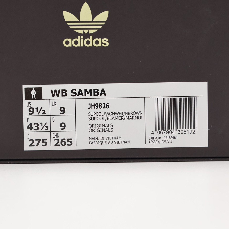 JH9826 Wales Bonner adidas Originals Samba Supplier Color Wonder White ...