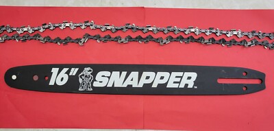 NEW Snapper 16" Chainsaw Bar and Chain 56 Drive Link, 50 Gauge | eBay