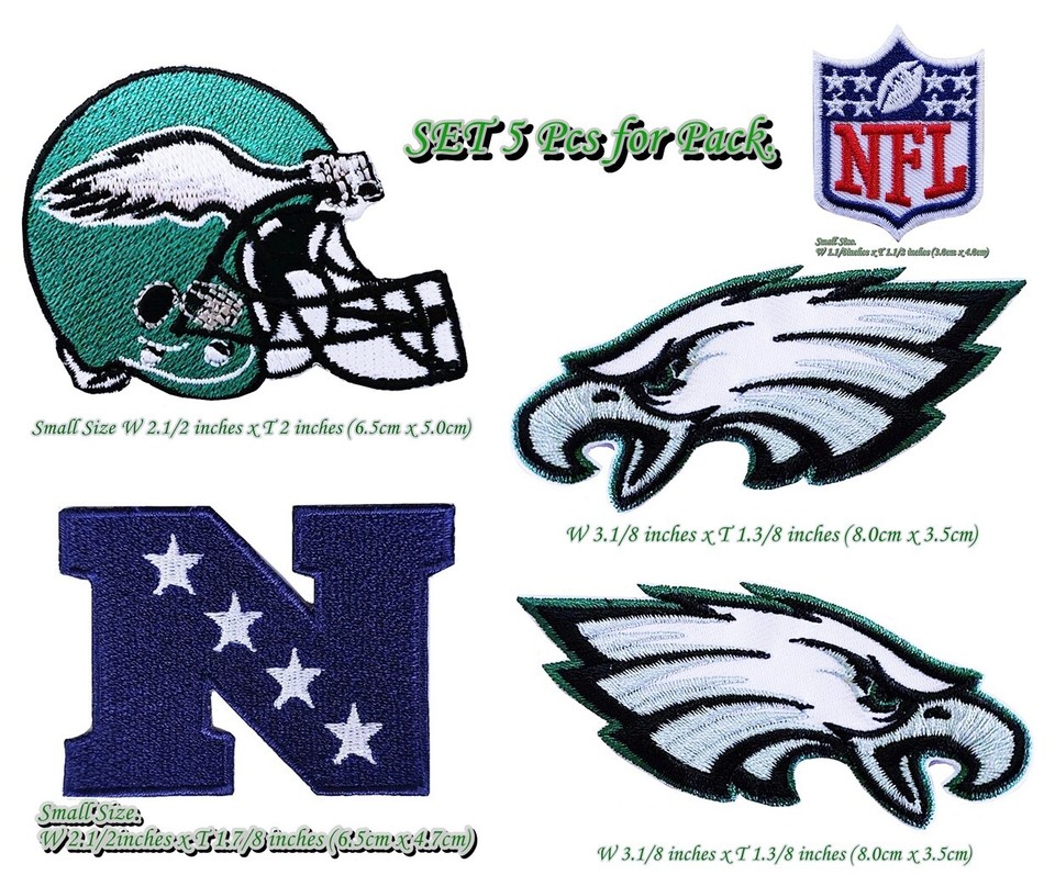Philadelphia Eagles Football Patches logo iron,sewing On Decorate ...