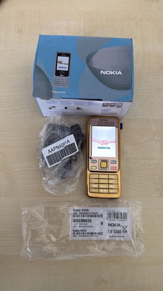 Nokia 6300 Gold RM-217 Tested, Warranty, Dealer, Complete All New ...