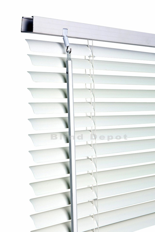 Venetian Blinds in PVC Black White Grey Plain Colours or Wood Grain ...