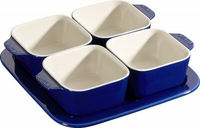 Staub Appetizer Set Blue Ceramic Small Plate Set | eBay