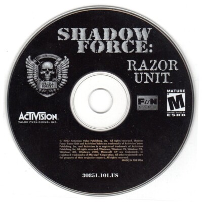 Shadow Force: Razor Unit (PC-CD, 2002) for Windows - NEW CD in SLEEVE ...