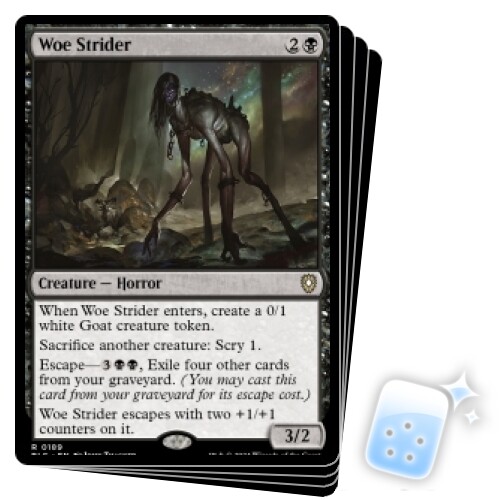 PRESALE WOE STRIDER X4 Bloomburrow: Commander Magic MTG MINT CARD | eBay